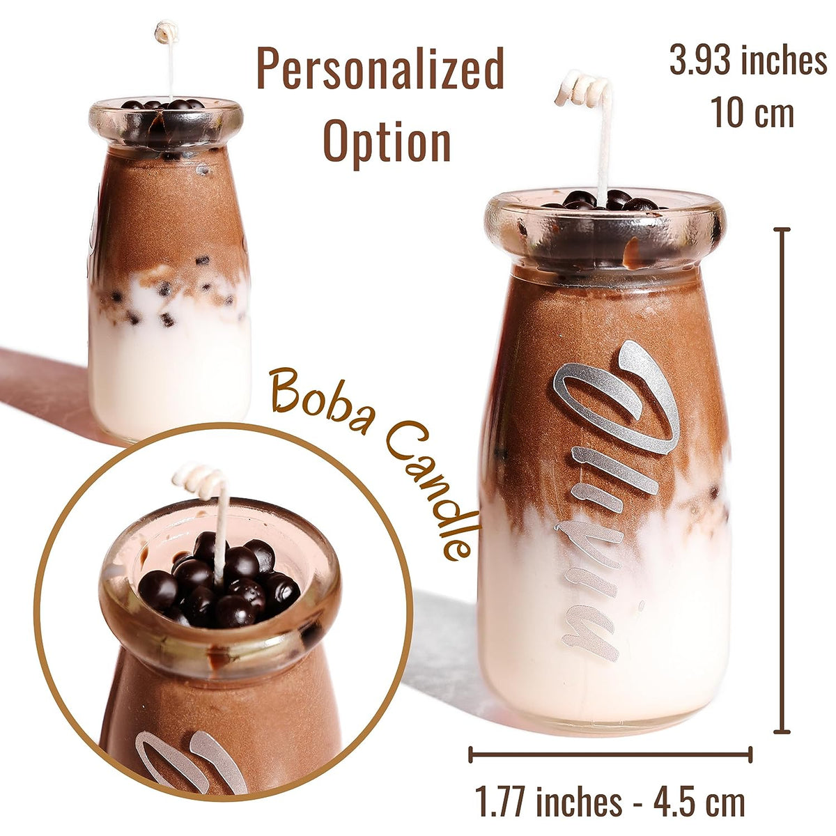 Hazelnut Coffee Bubble Tea Candle #BP004 – UPFLICK